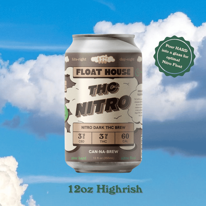 THC Nitro | Roasty, Creamy Hemp-Infused Brew | Float House – FLOAT HOUSE